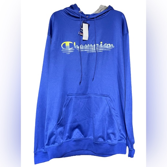 Champion | Jackets & Coats | Nwt Blue Long Sleeve Polyester Athletic ...